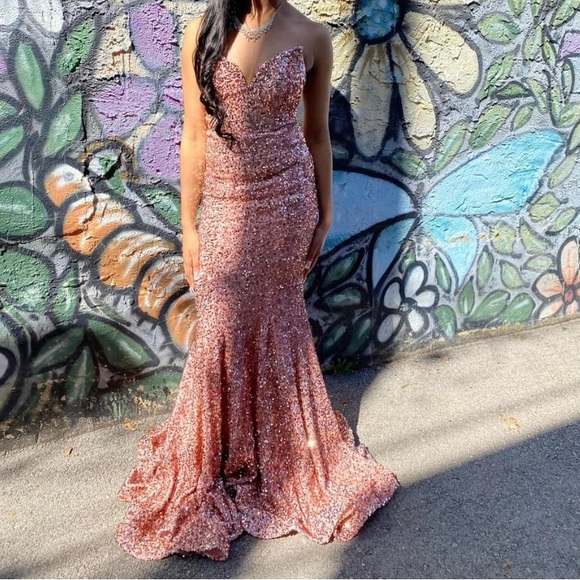 Dresses | Rose Gold Prom Dress | Poshmark